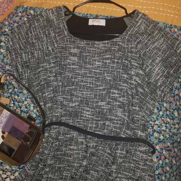 Renee C. | Dresses | Renee C Tweed Fit And Flare Dress | Poshmark